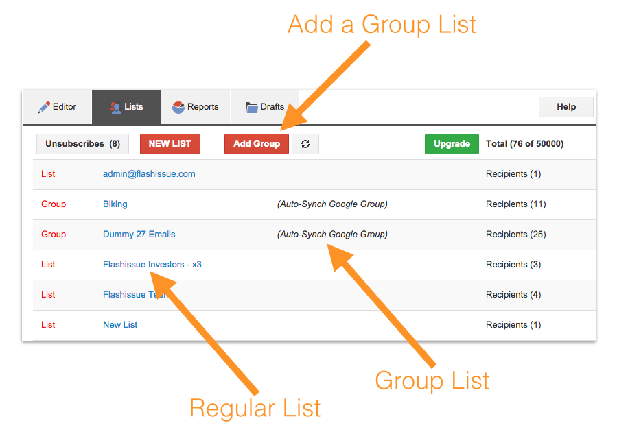 Create Edit Maling Group Gmail