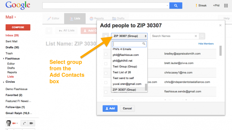 Create A Segmented Gmail Mailing List From Google Contacts Flashissue